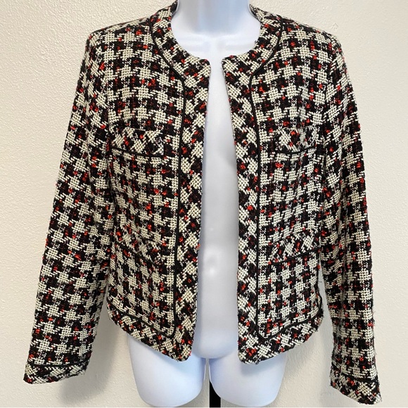 Peck & Peck | Jackets & Coats | Vtg Womens Black White Houndstooth ...